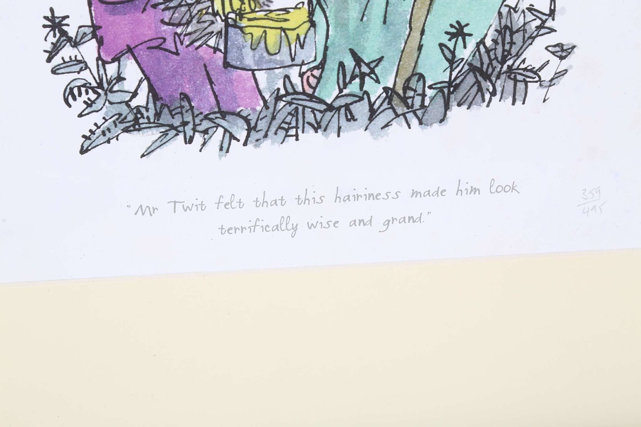 Quentin Blake 'The Twits', limited edition print, 20 x 23cm, together ...