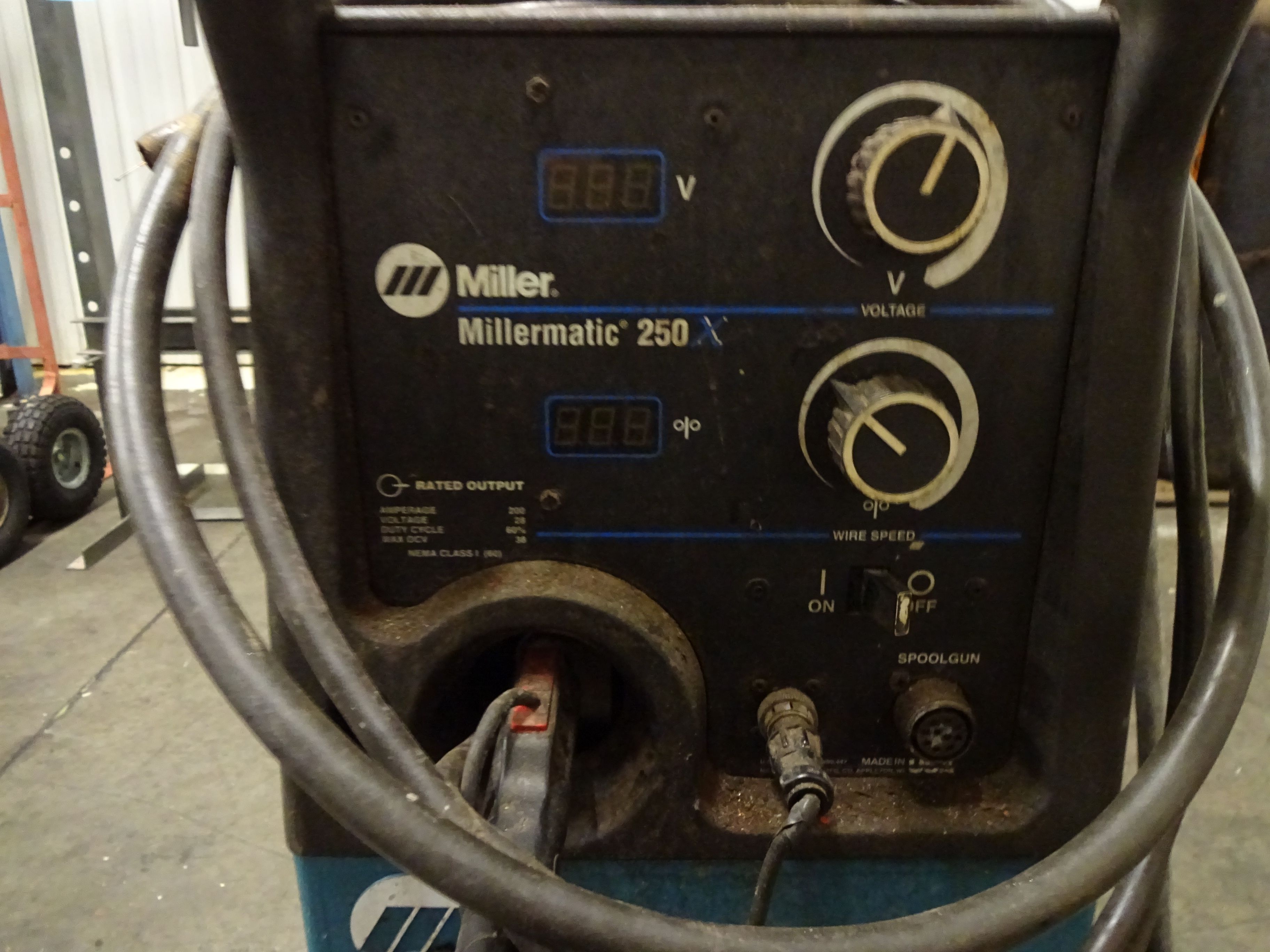 250 AMP MILLER MILLERMATIC 250 WELDER; S/N N/A