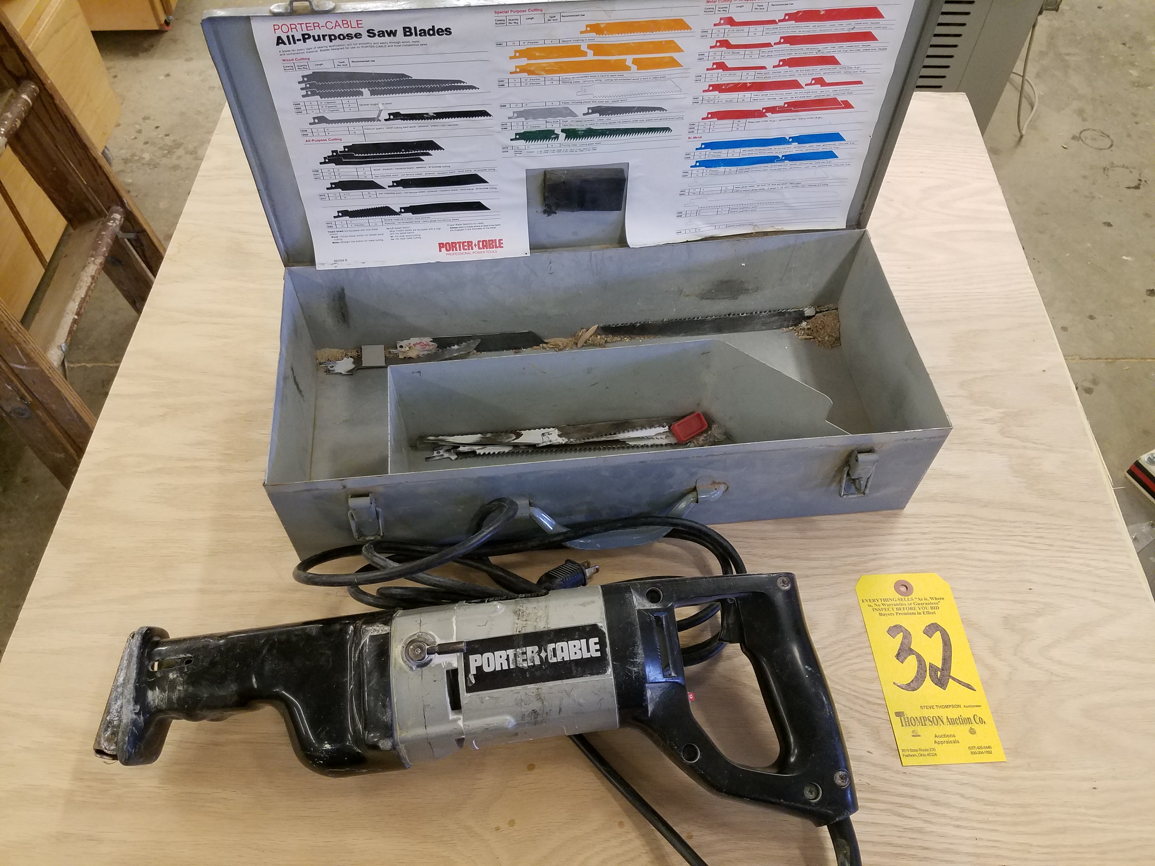 Porter Cable Model 629EHD Tiger Saw, Variable Speed