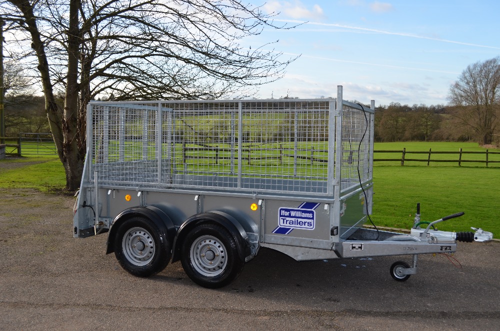 Ifor Williams GD85 twin axled trailer with mesh cage sides. 8ft x 5ft ...