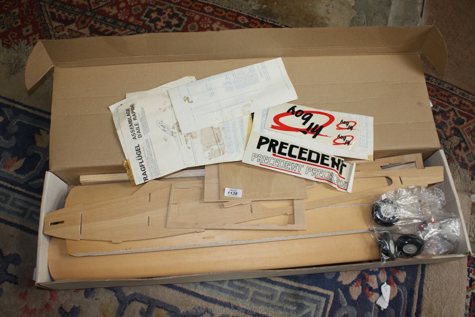 A boxed Precedent Hi Boy RC Trainer radio controlled model Aeroplane ...