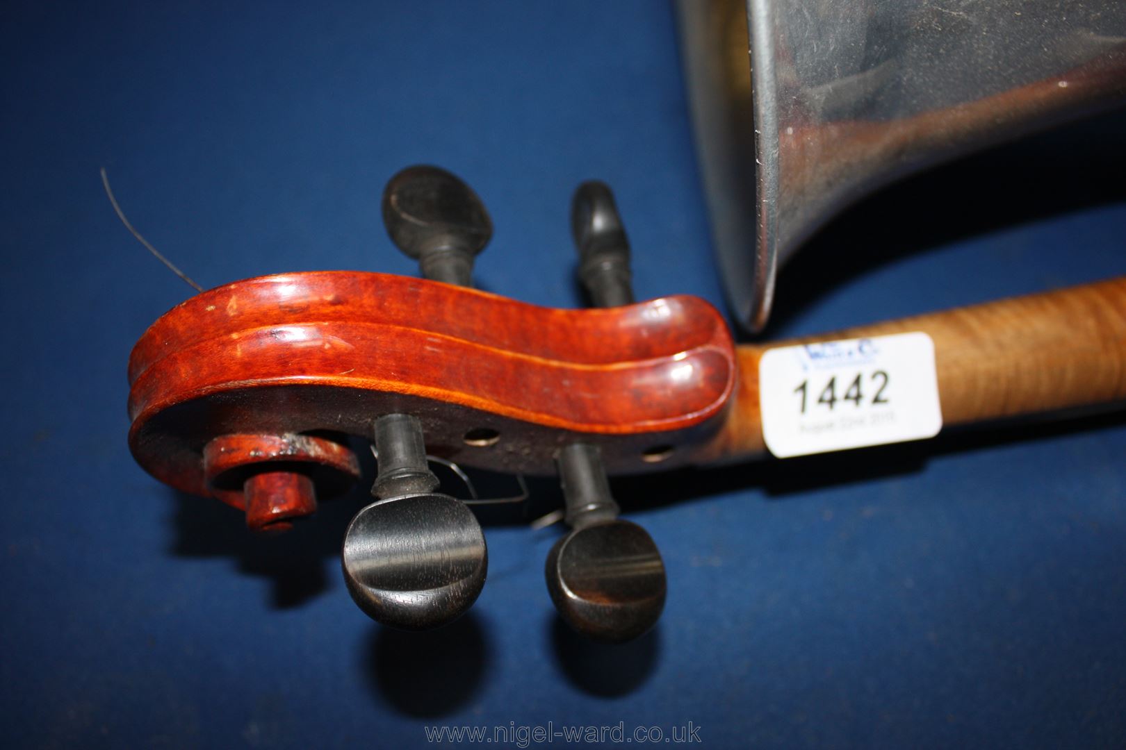 A Brown hard cased four string Stroh/Horn Violin having two horns ...