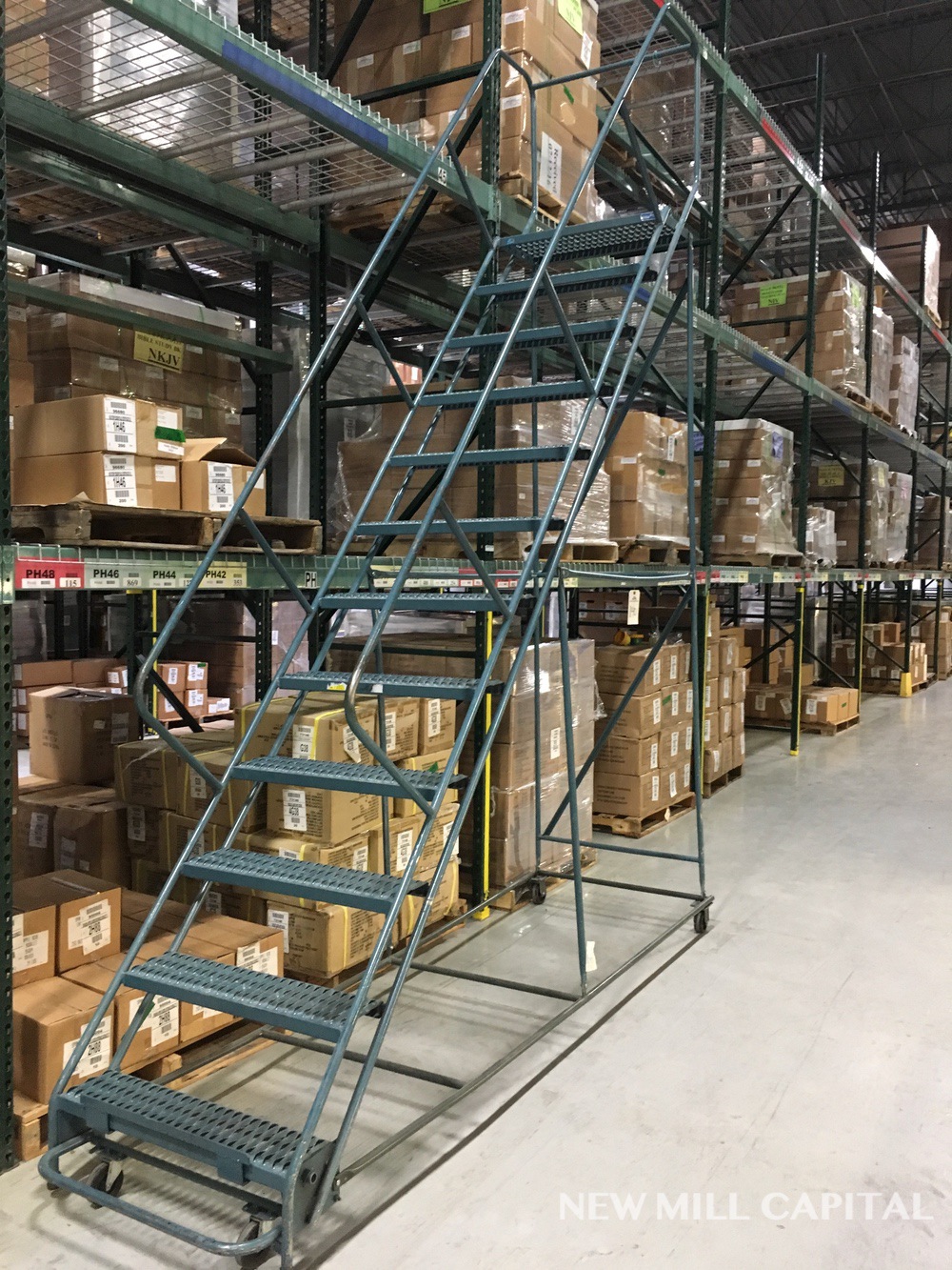 Rolling Warehouse Stairs | Rigging and Loading Fee: $35