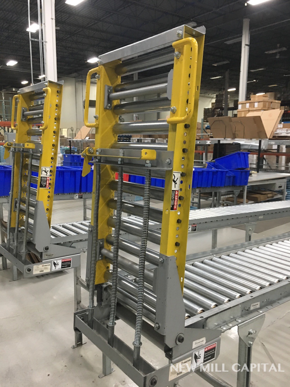 Spring Assisted Roller Conveyor & Gate, Approx 20ft OA Length, 15in ...