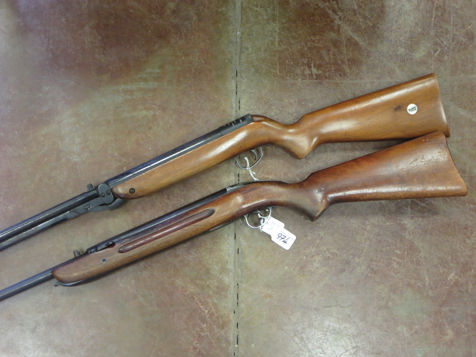 A Webley Mark 3 .22 Air Rifle and a Webley Ranger .22 Air Rifle