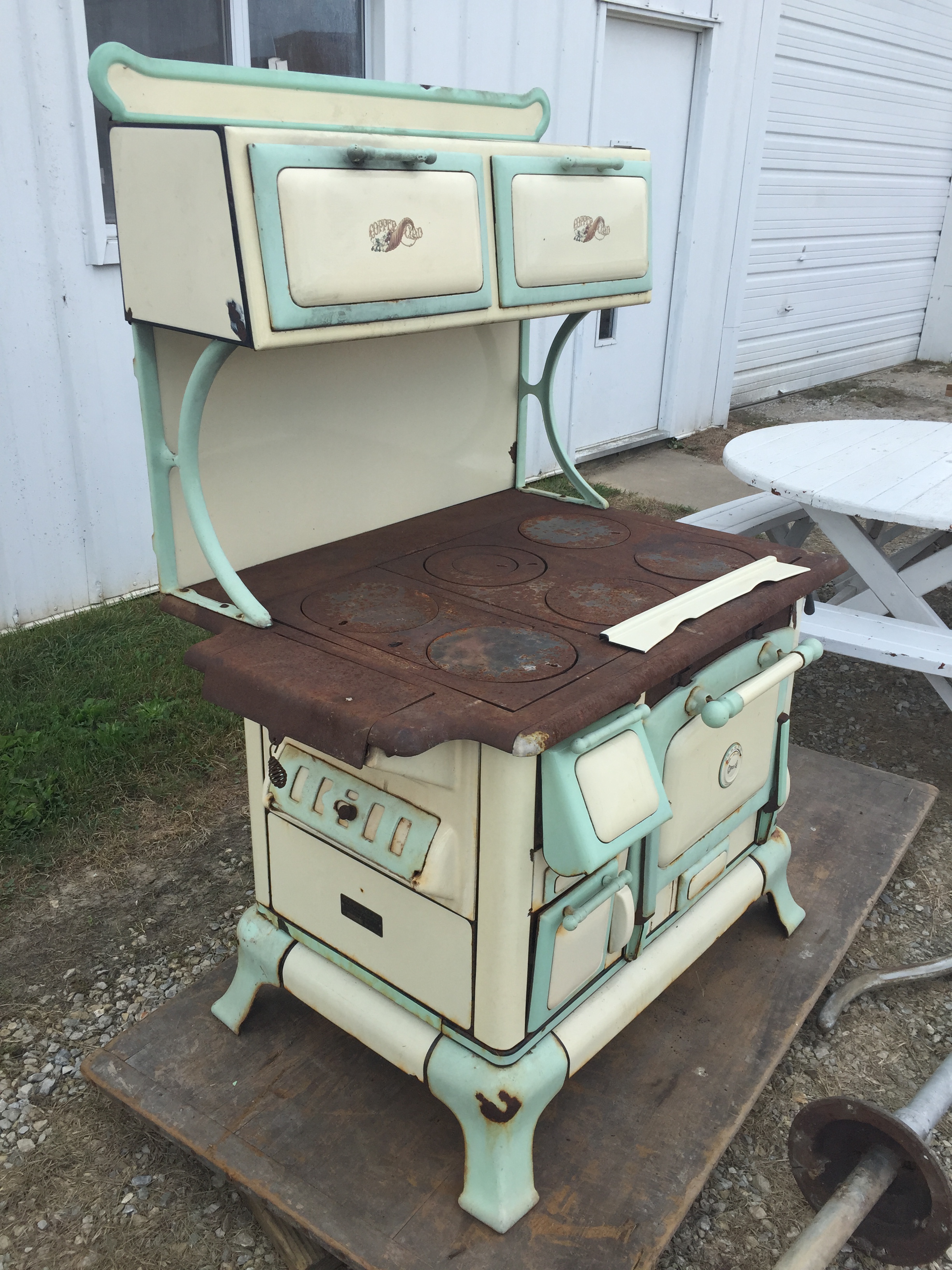 Copper Clad Antique Cook Stove