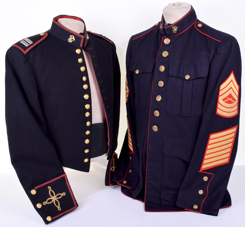 United States Marine Corps (USMC) Uniform, consisting of blue dress ...