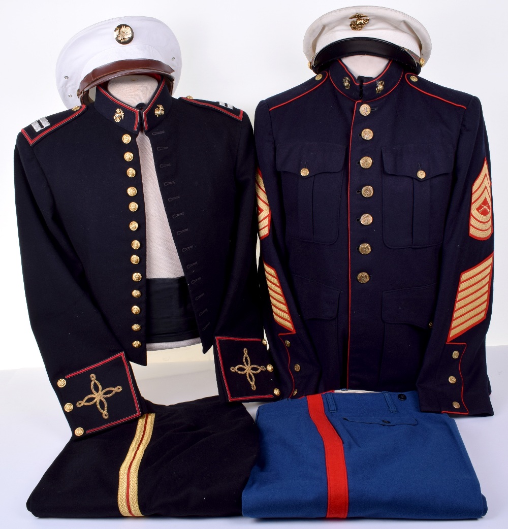 United States Marine Corps (USMC) Uniform, consisting of blue dress ...