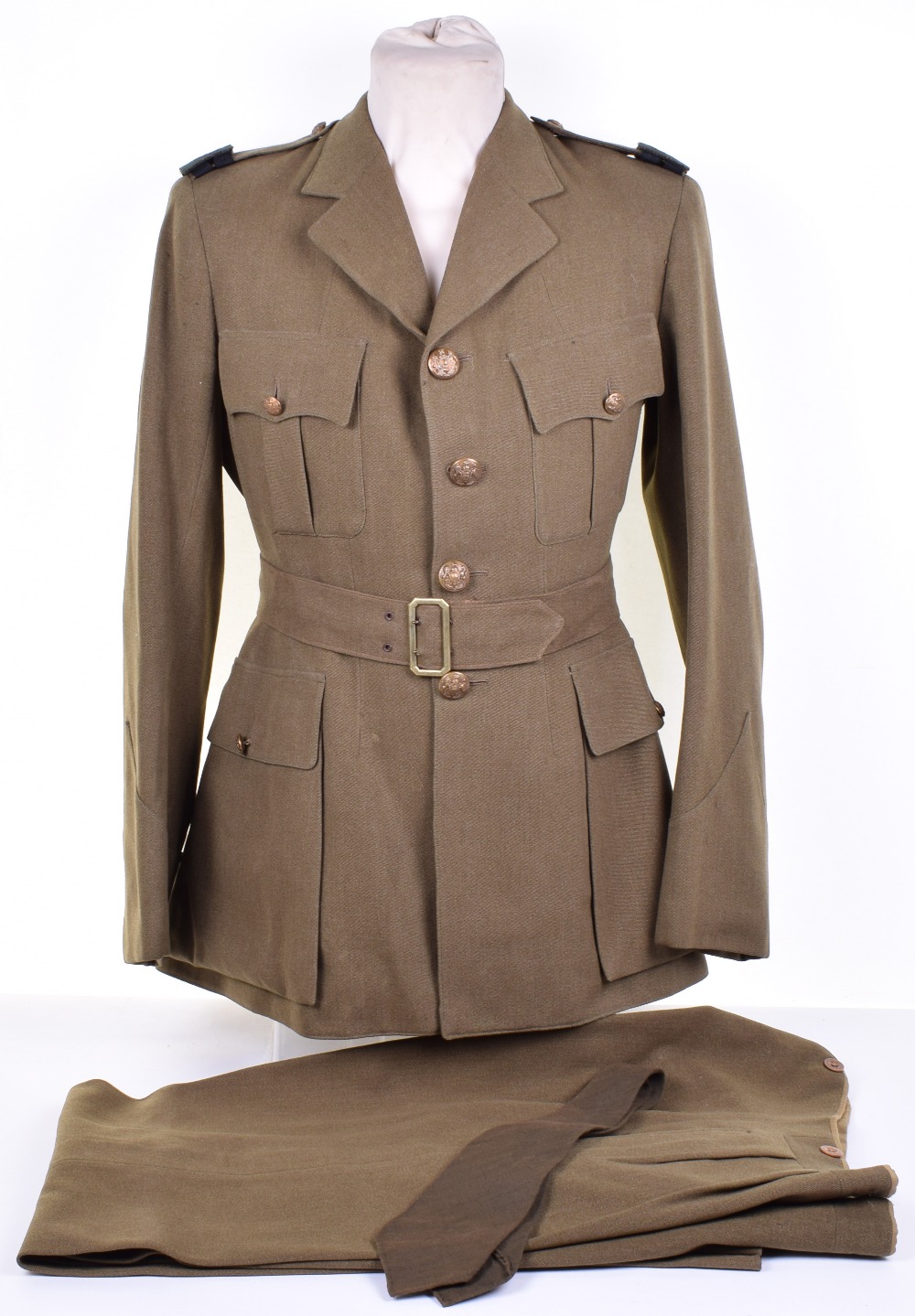WW2 British War Correspondents Service Dress Uniform, standard four ...