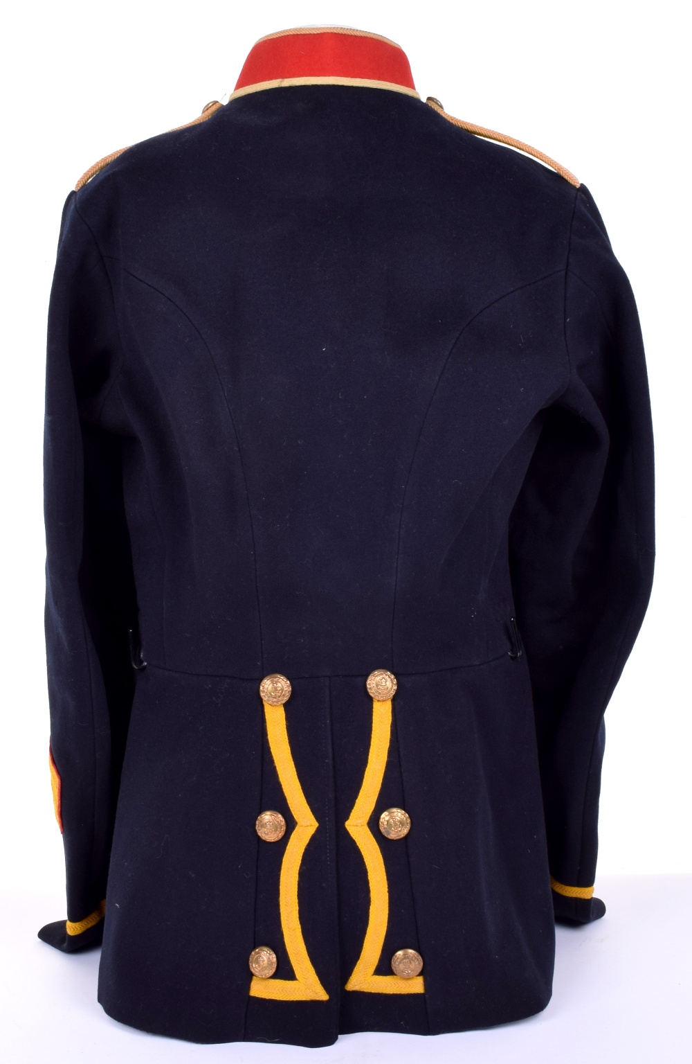 Royal Marine Band Dress Tunic, blue dress tunic with red collar, twist ...