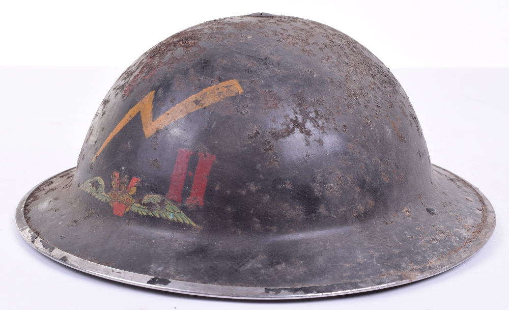 WW2 Factory / Company Workers Steel Helmet, black painted standard ...
