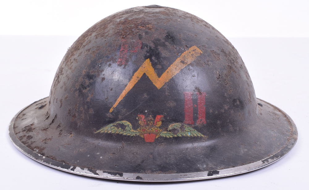 WW2 Factory / Company Workers Steel Helmet, black painted standard ...
