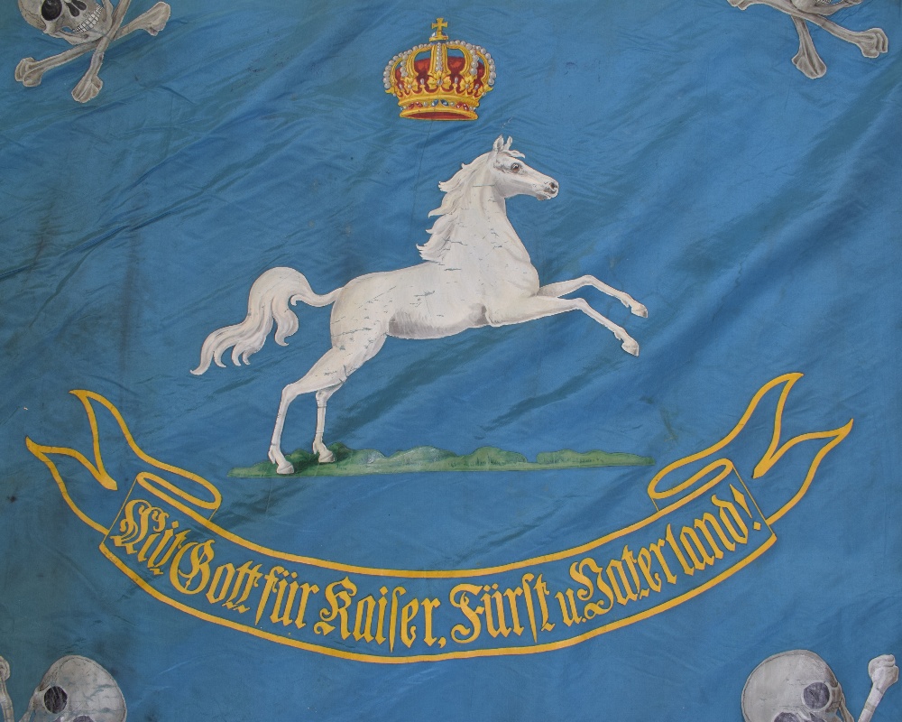 Large and Impressive Regimental Standard / Flag for The State of ...