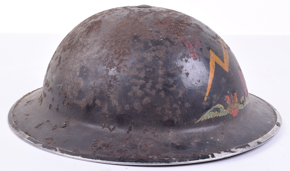 WW2 Factory / Company Workers Steel Helmet, black painted standard ...