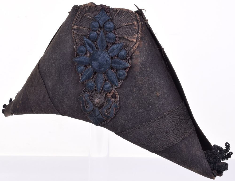 Rare British Officers Bicorn Hat Circa 1830-1850, tall pattern felt ...