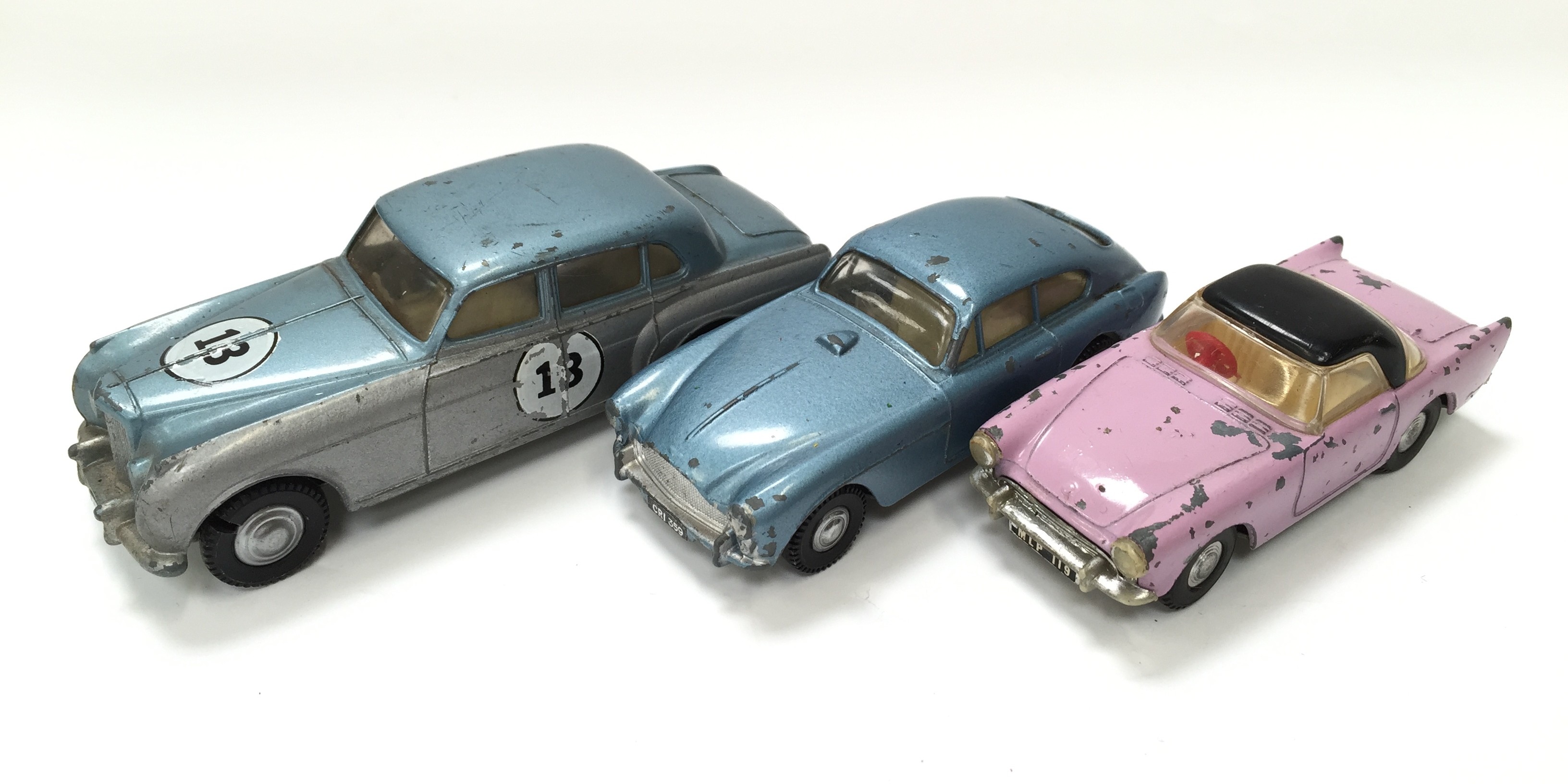Three Triang Spot-On 1/42 scale cars: 102 Bentley Continental Sports ...