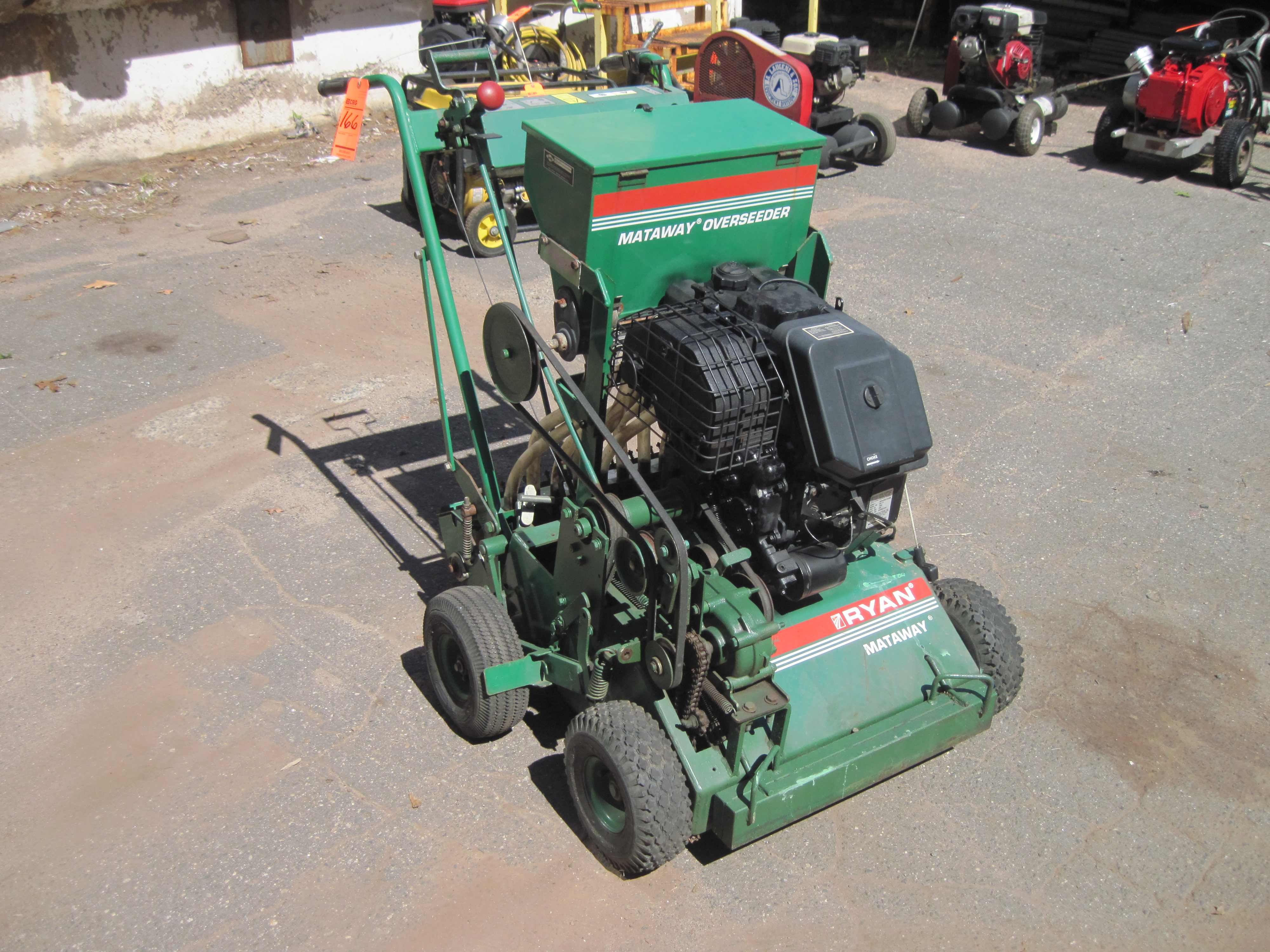 2000 Ryan/Mataway overseeder/dethatcher/aerator, walk behind, 11 HP ...