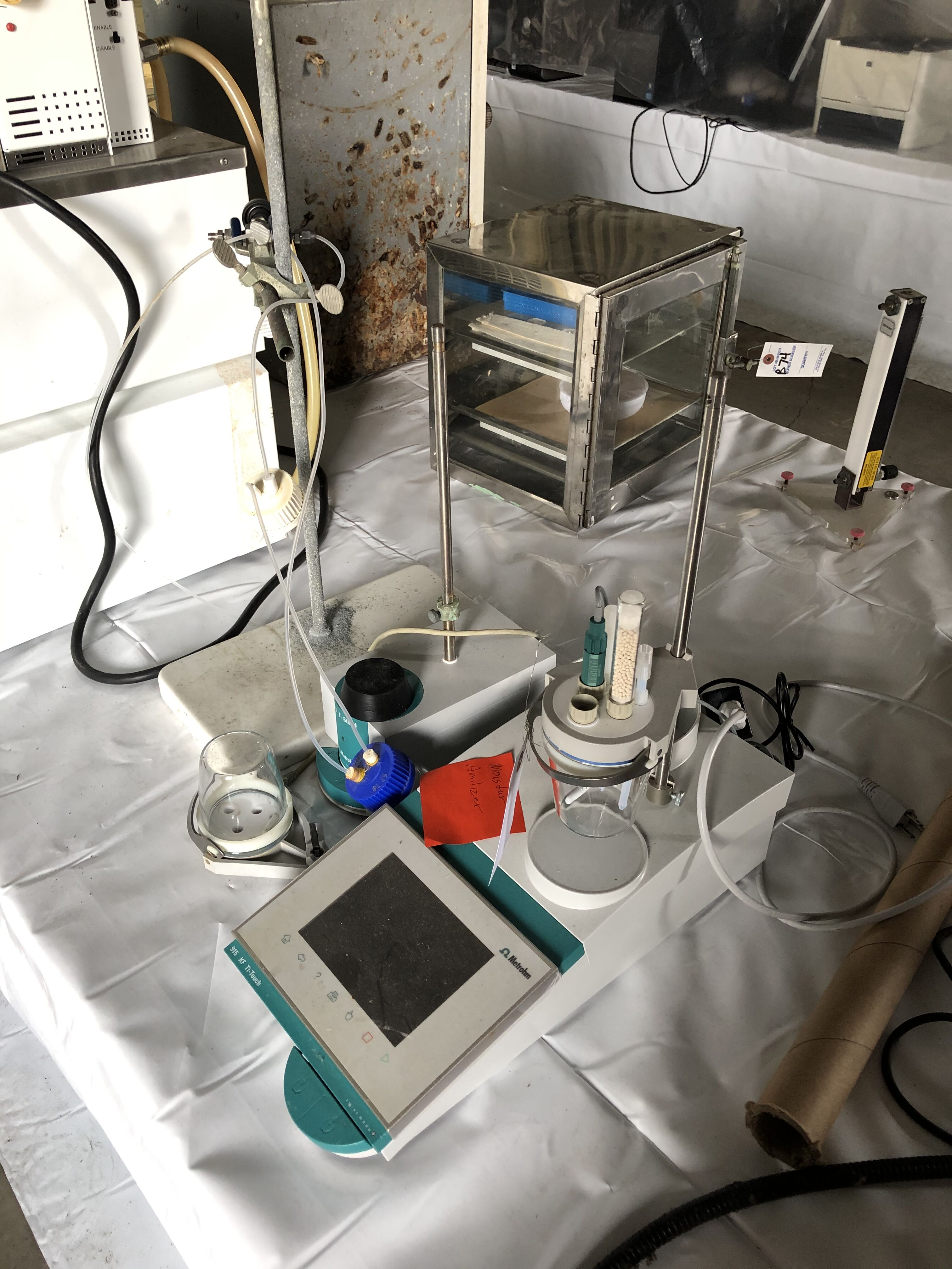 Metrohm 803 Ti-Stand, Metrohm 915 KF-Ti-Touch Moisture Analyzer & (1) Stand