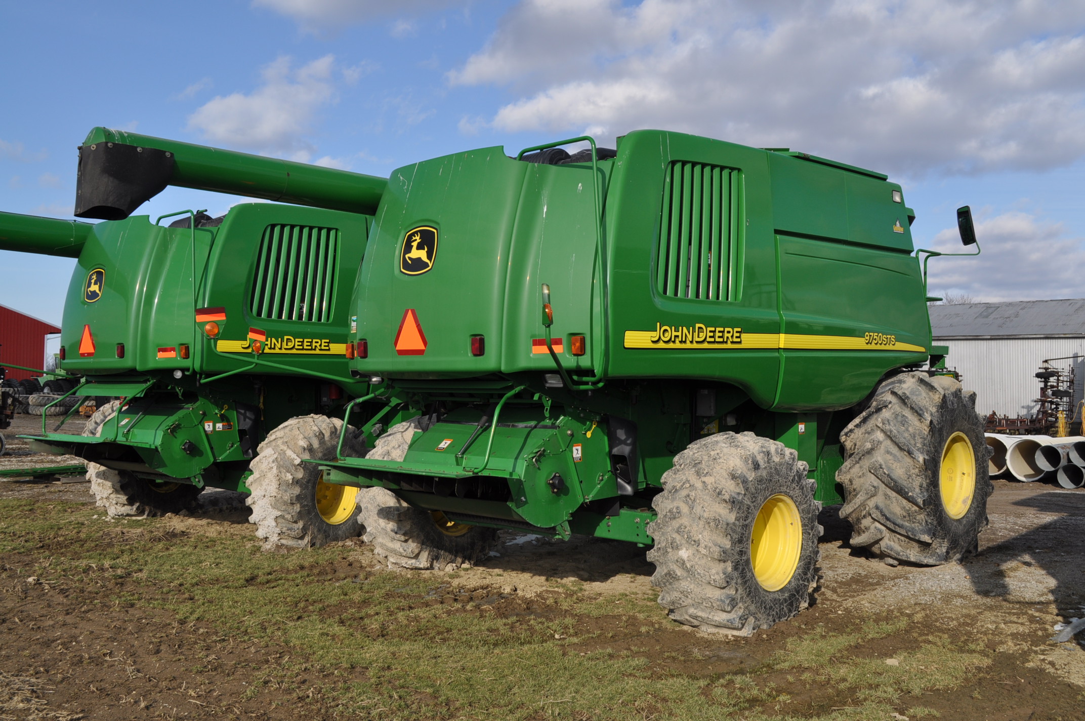 John Deere 9750 combine, 4x4, 3001 eng, 1940 sep, yield monitor, 35 ...