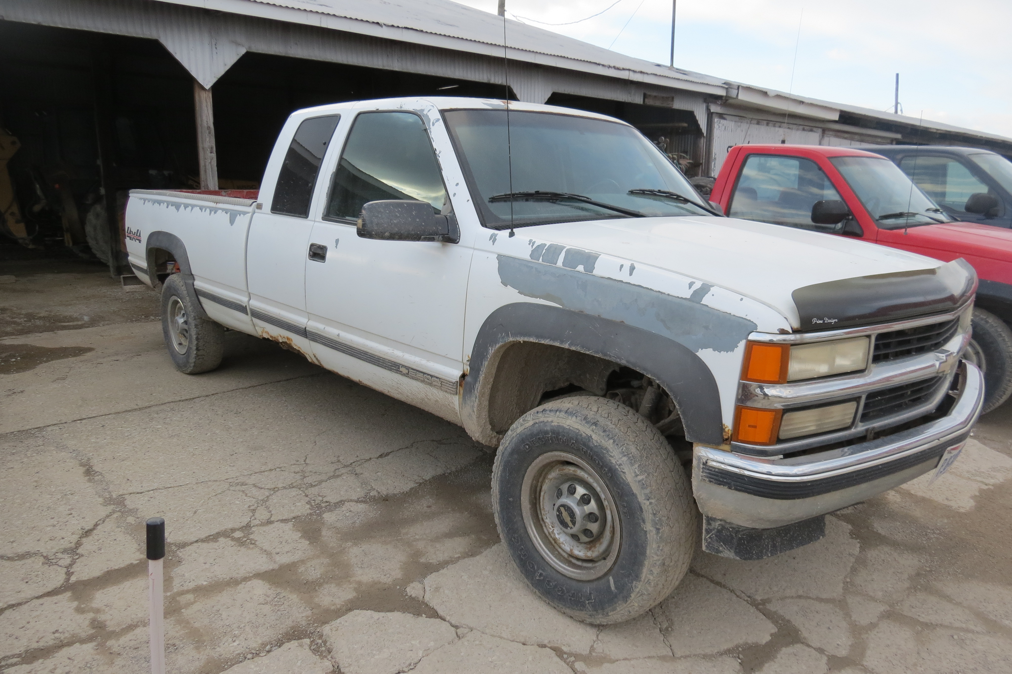 1995 Chevy pickup truck, 2500, 4x4, gas V-8, auto, ext cab, 8’ bed ...