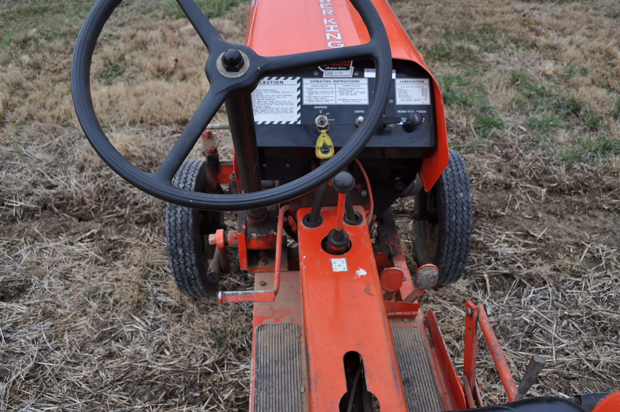 Economy Power King tractor, SN 41174, 14 hp gas engine, 2WD, 3 point, 8 ...