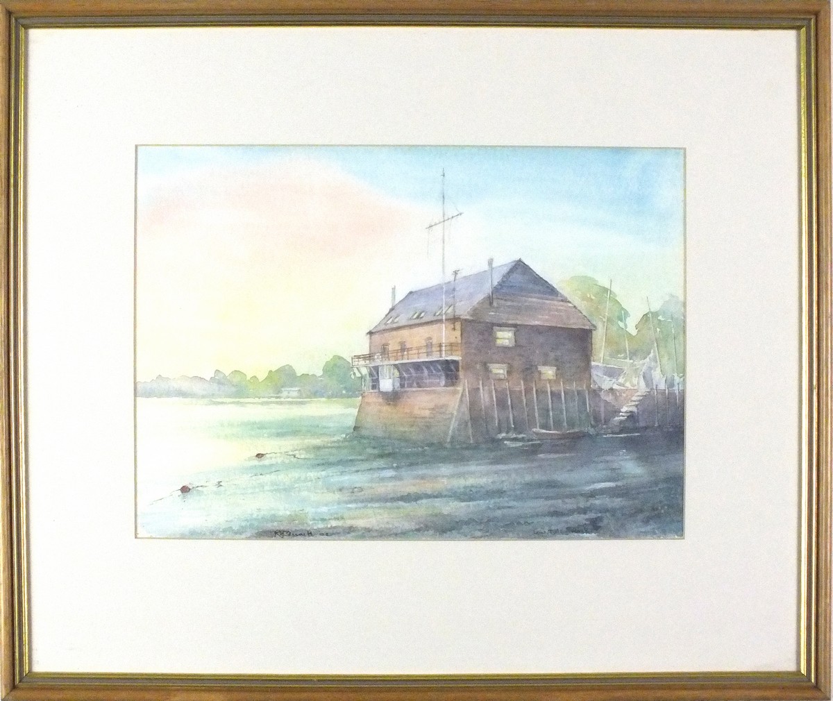 Richard BENNETT (British b. 1946) Rock Boathouse - Low Tide ...