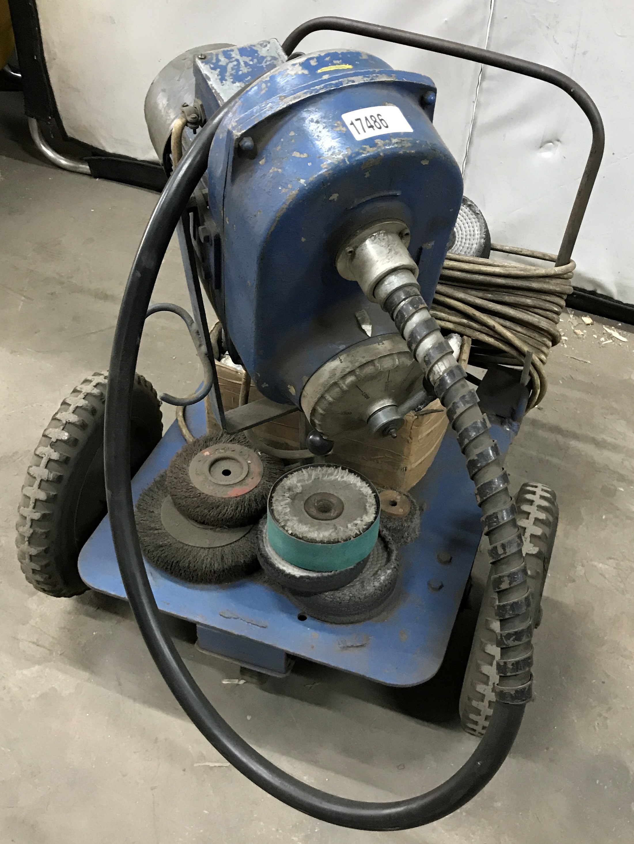 Mobile Industrial Buffing Machine This lot is suitable for the ...