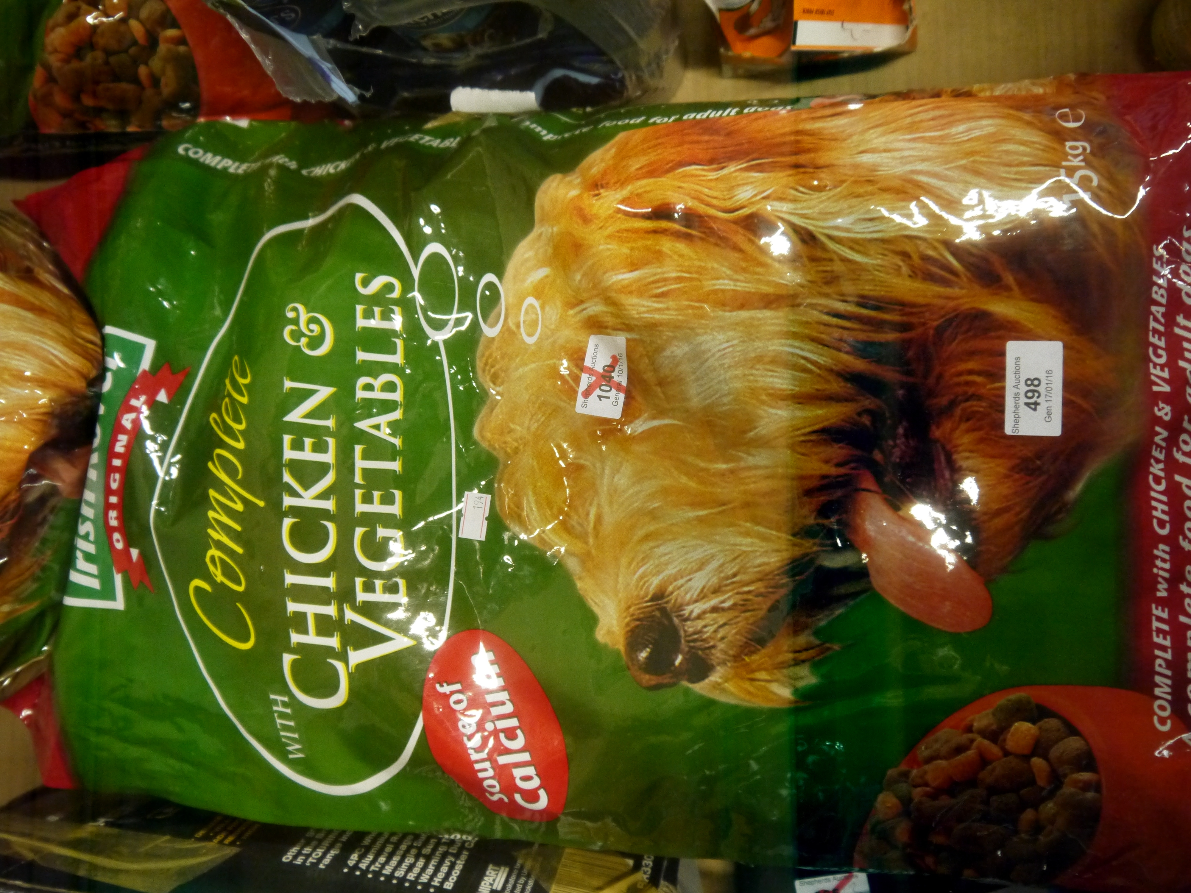 15Kg Bag of Irish rover Complete Chicken and Veg dog food