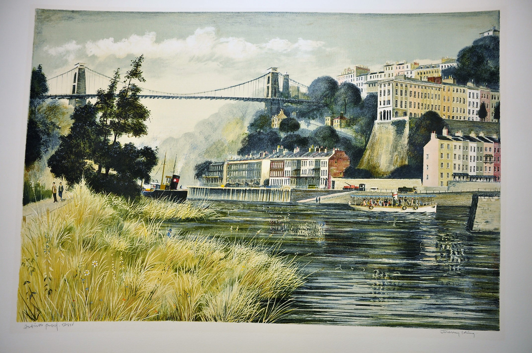 LITHOGRAPH-LIMITED EDITION PRINT SIGNED BY JEREMY KING AND NUMBERED ...