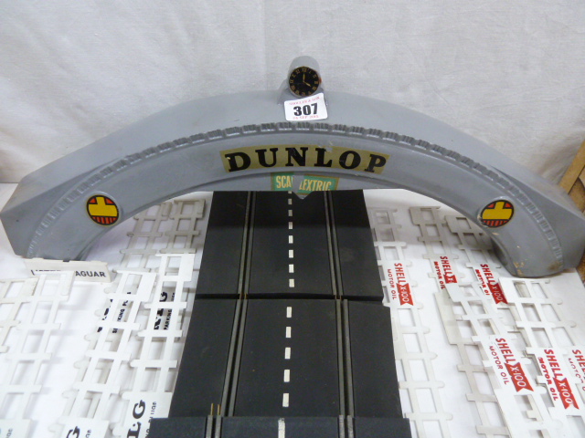 Scalextric stands, Dunlop bridge, camera tower etc