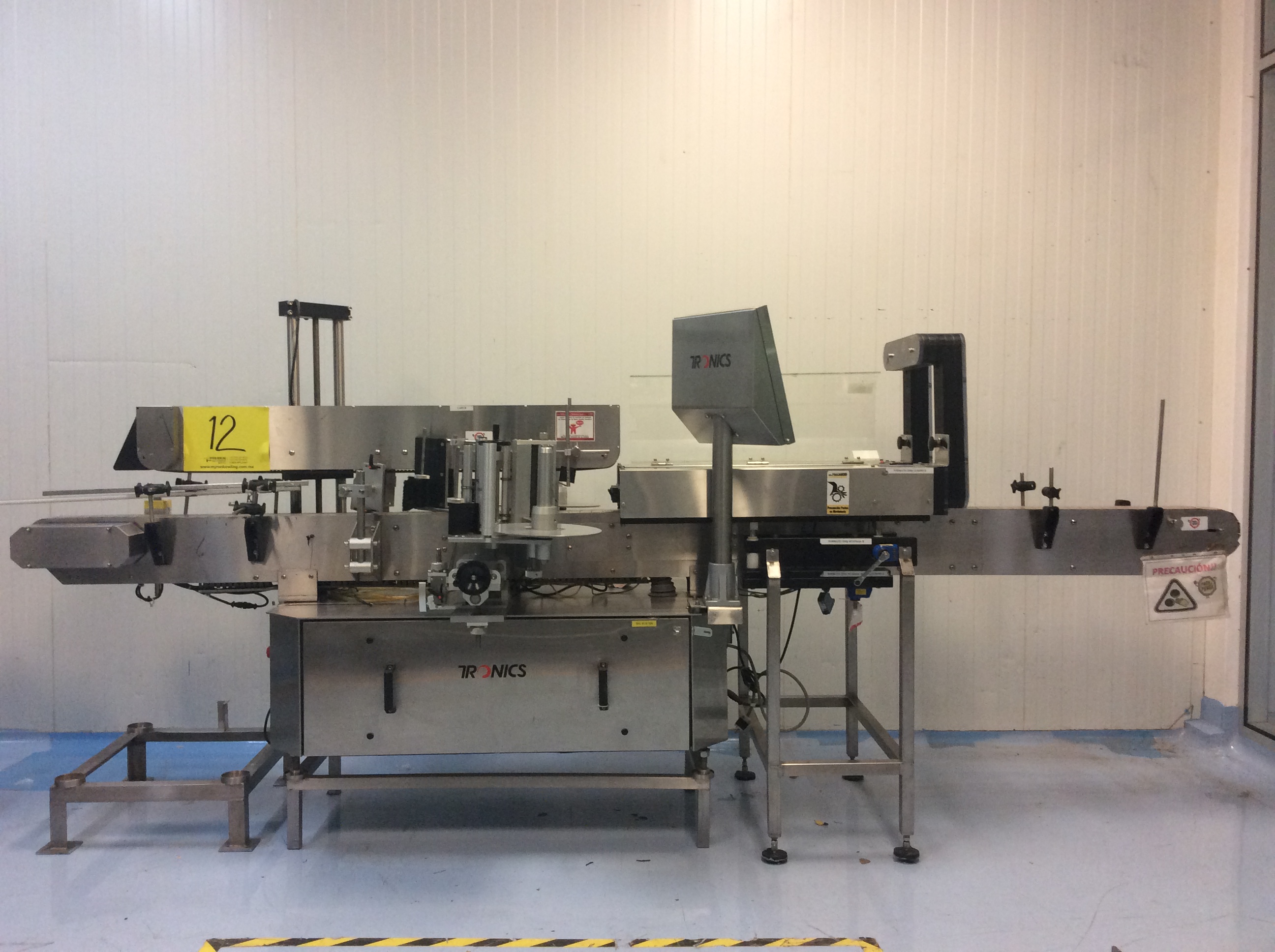 Tronics series 3 pressure sensitive labeler machine mod. 01-1-160515 ...