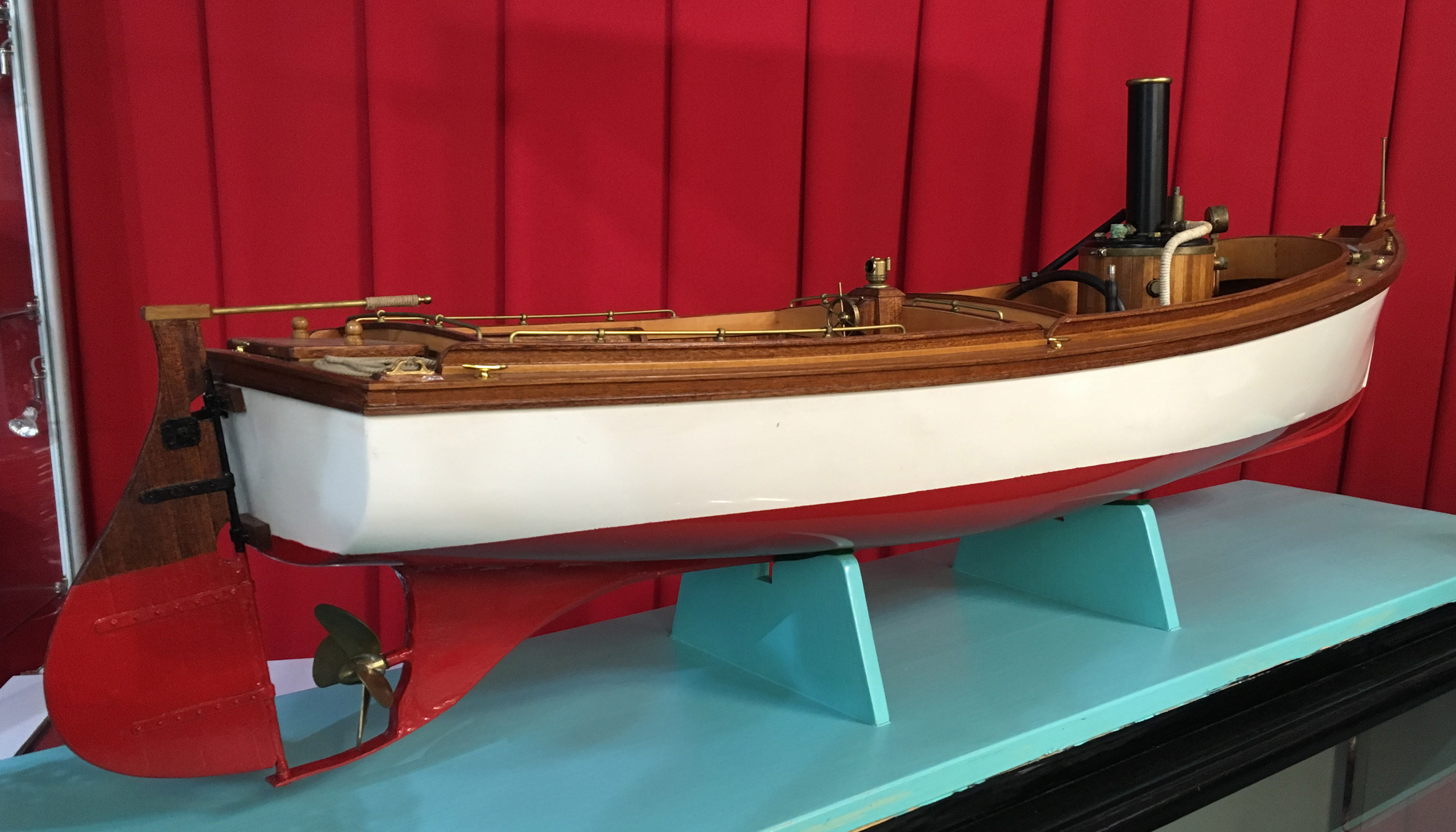 Cheddar Models "Angela" live steam model boat with Gemini Steam Plant ...