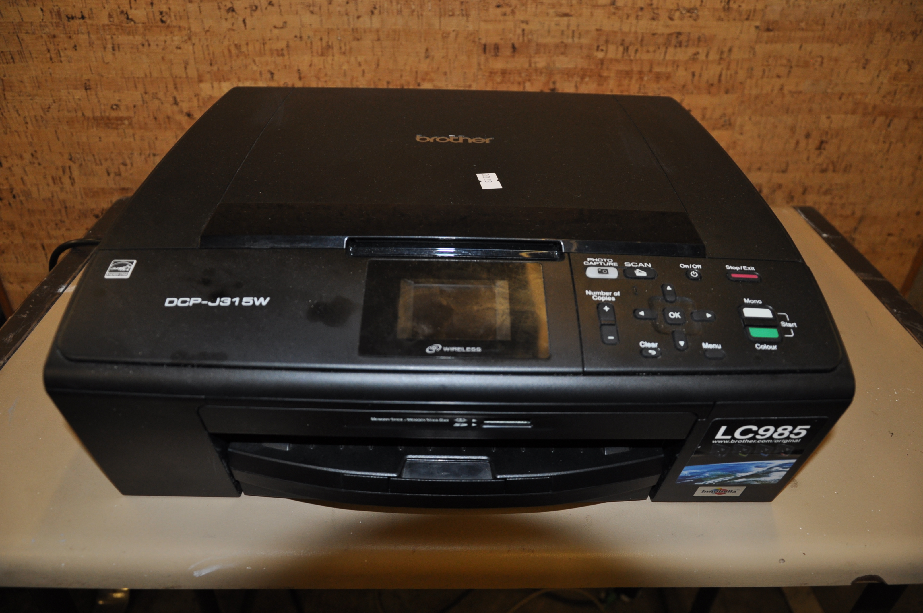 Brother DCP-J315W LC985 printer **NO VAT ON BID PRICE**