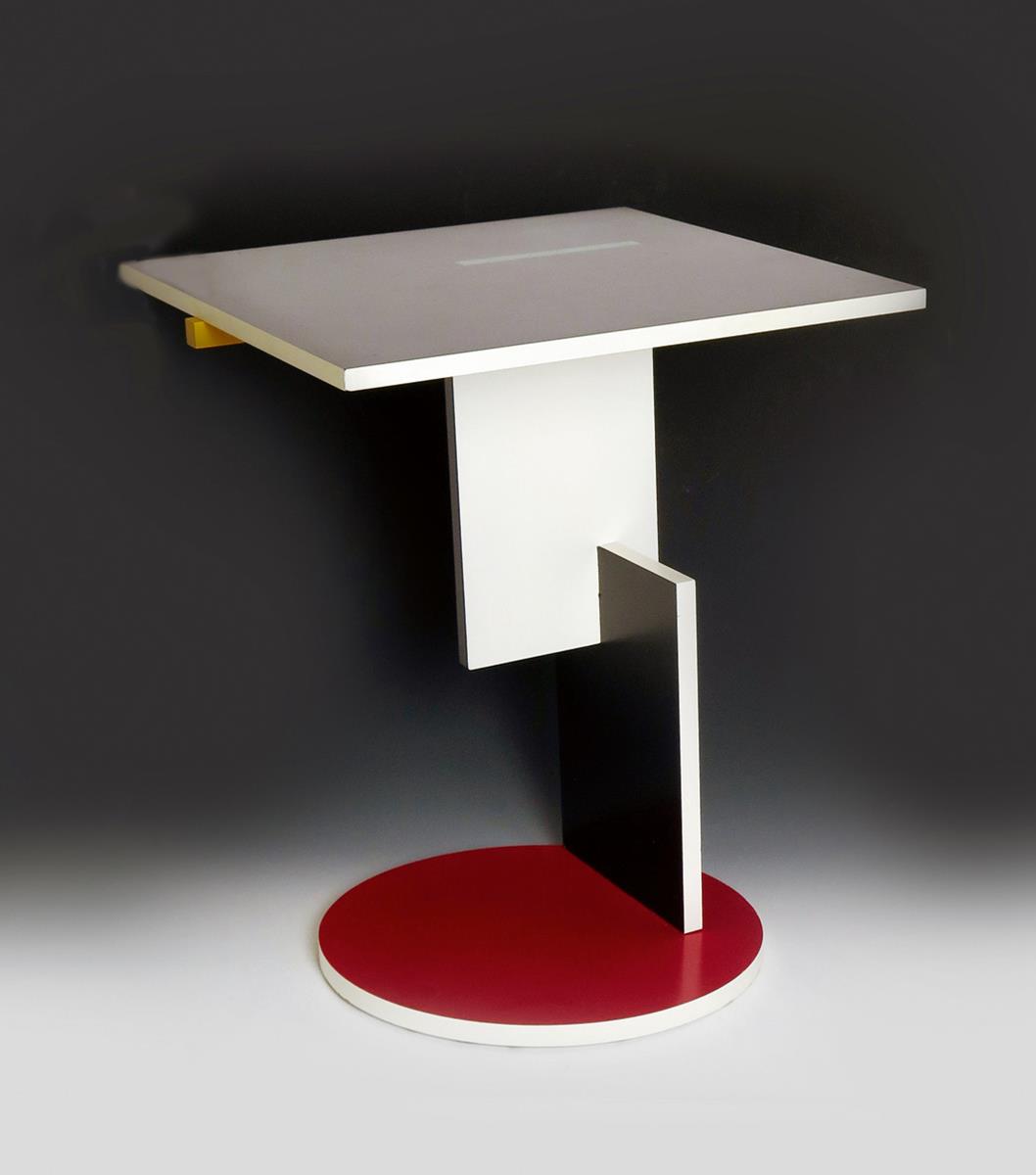 A modern De Stijl side table originally designed by Gerrit Thomas ...