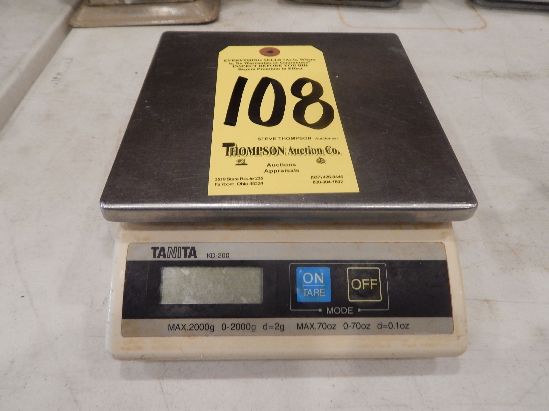 Tanita Model KD-200 Digital Scale, 70 oz. Max