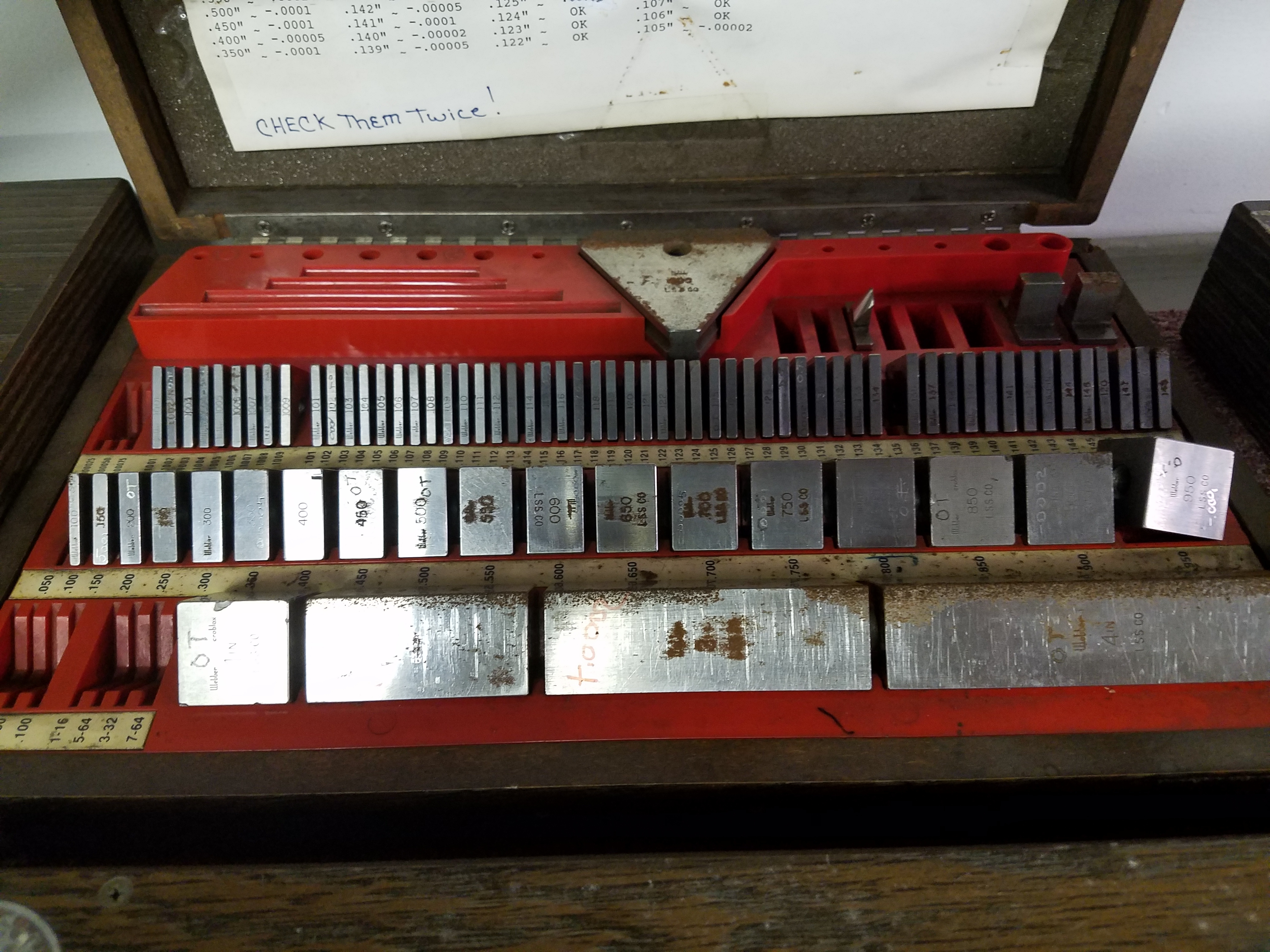 STARRETT GAGE BLOCKS