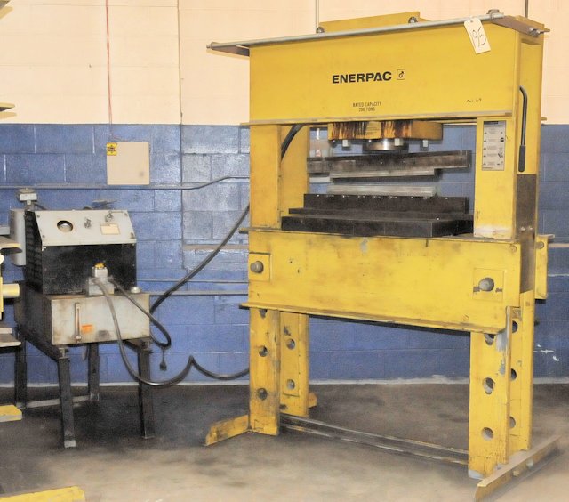 Enerpac 200-Ton Capacity H-Frame Hydraulic Shop Press; S/n N/a; Self ...