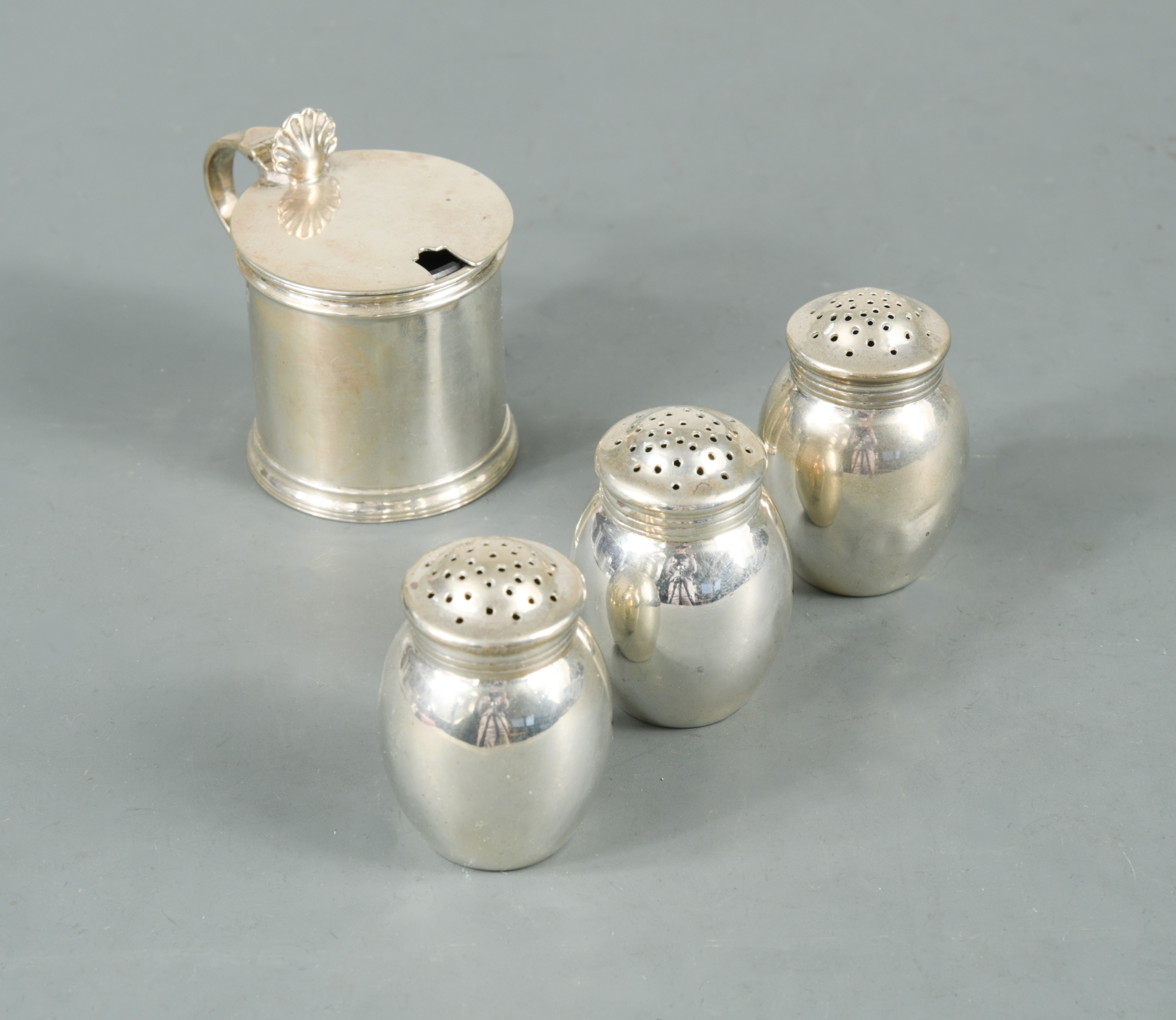 Edinburgh - Four George V silver condiments | Barnebys