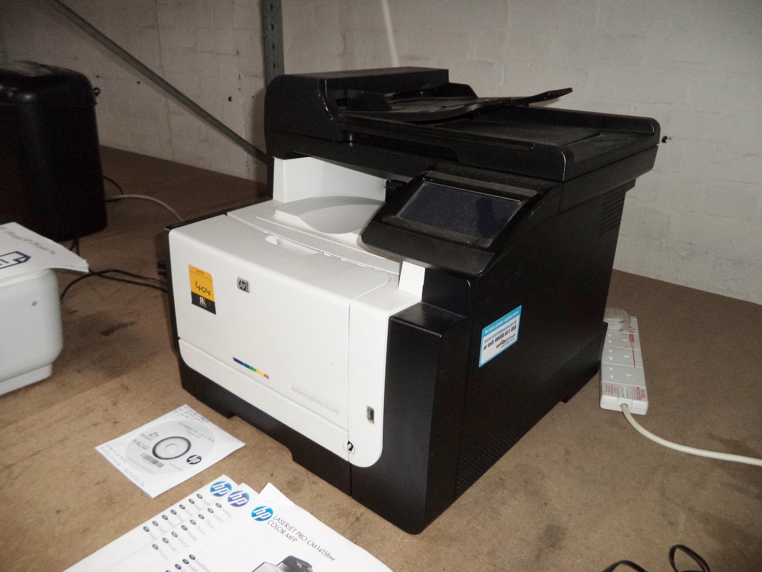 HP LaserJet Pro CM1415FNW colour MFP multifunction print system ...