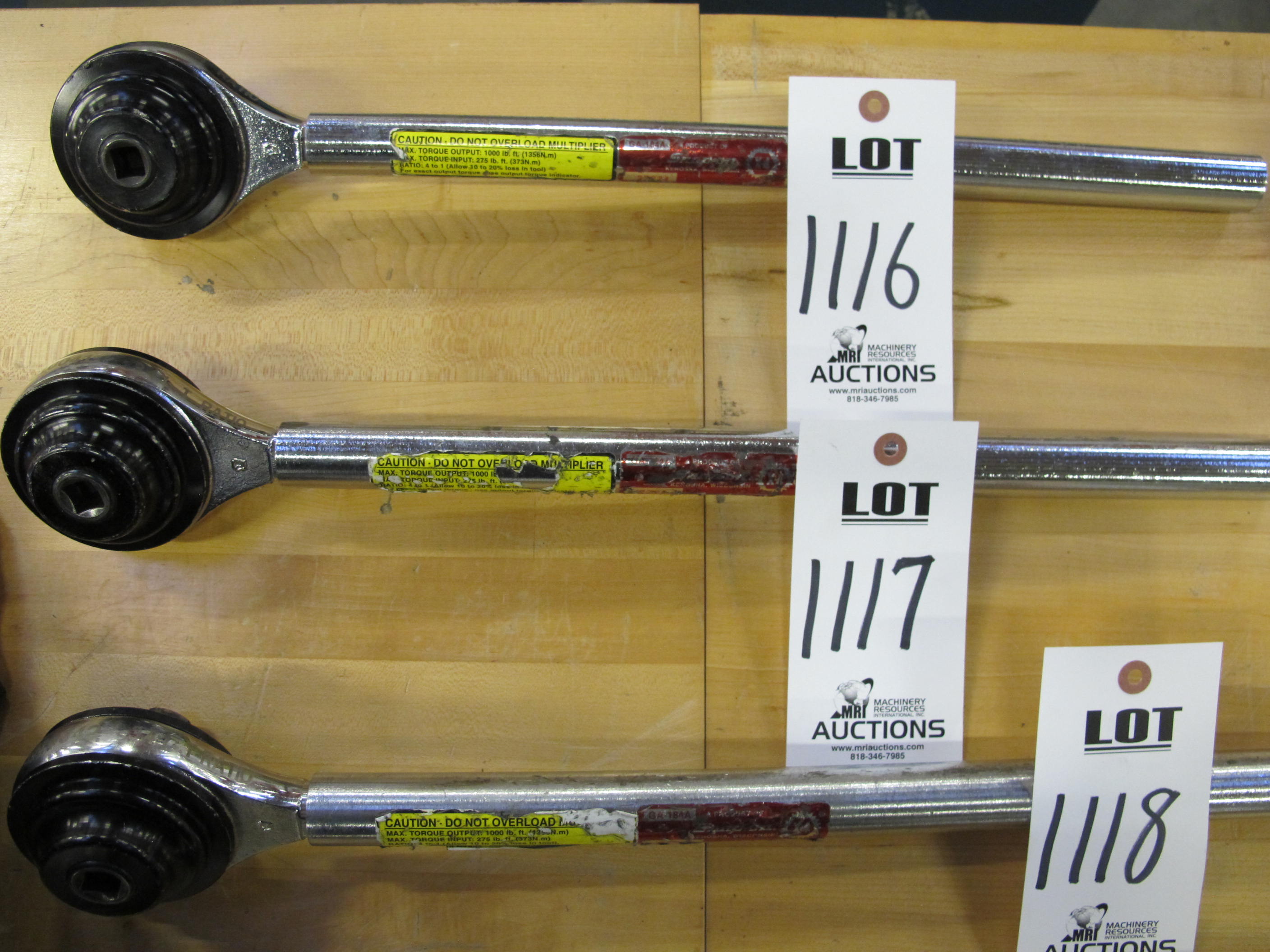 SNAP ON TORQUE MULTIPLIER, MODEL GA-184A, MAX INPUT 275 LB., MAX OUTPUT ...