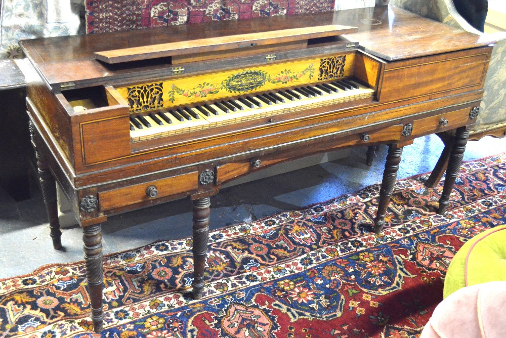 An early 19th century square piano by Muzio Clementi & Co, Cheapside ...