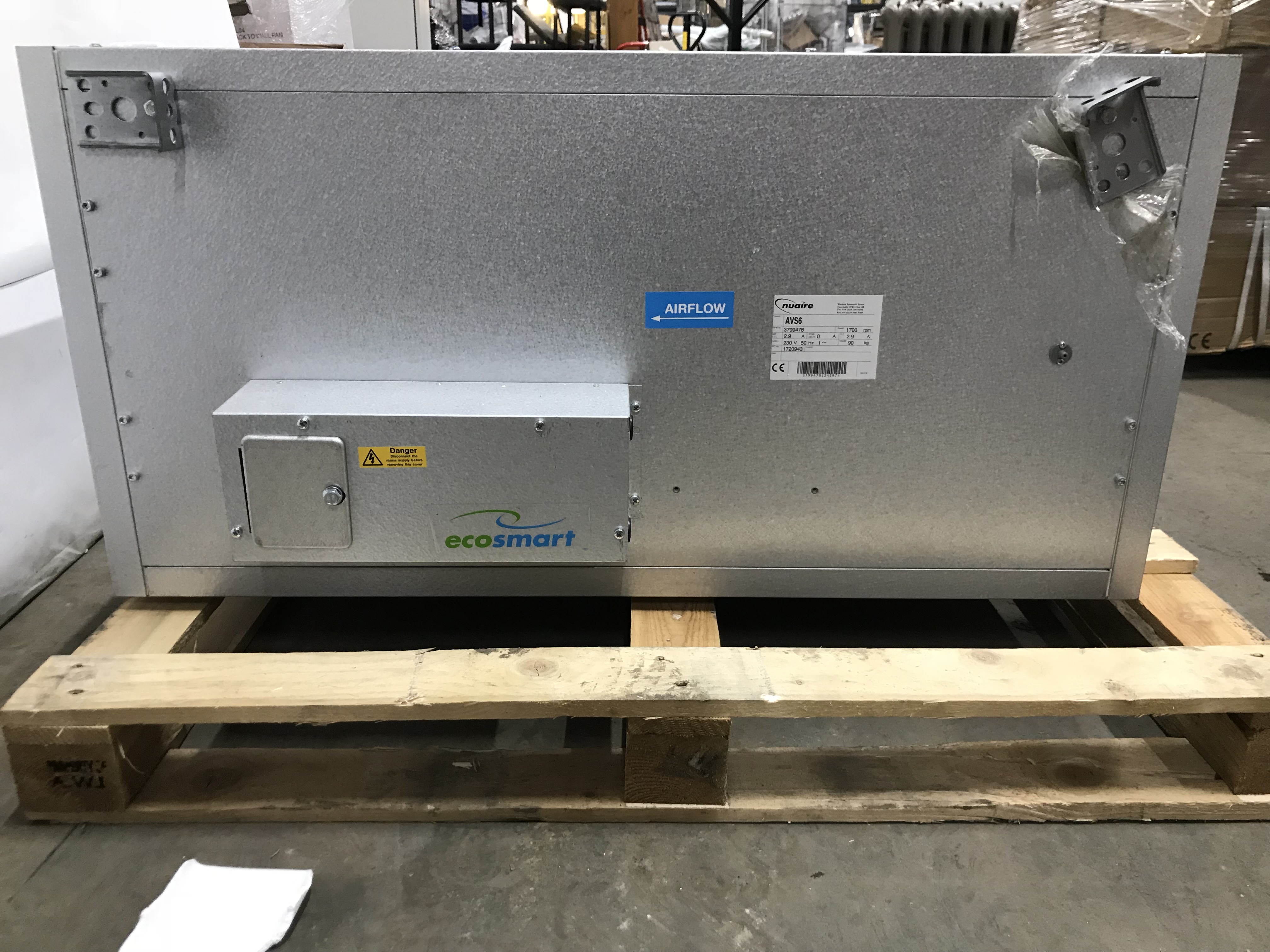 Nuaire AVS6 Ecosmart Aire-Volve Single Fan UnitModel: AVS6Serial No ...