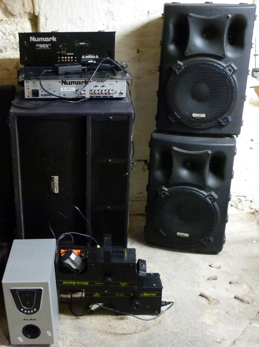 Kam Speaker Systems pair of IMS pro 12 speakers, Kam Pro Sub15A ...