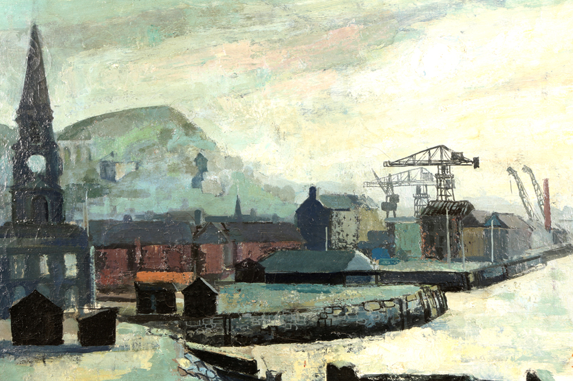 William Sinclair (1930-1997) ARR Framed oil on canvas, studio, number ...