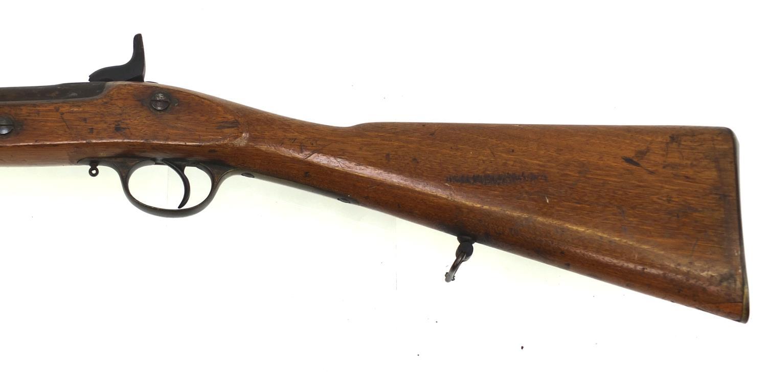 19th century Enfield bolt action percussion rifle with proof marks VR ...