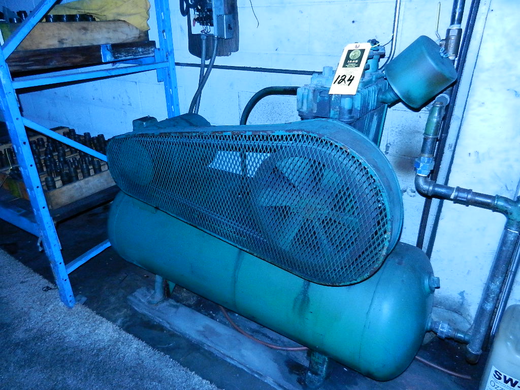 Quincy Model 325-13, 5-Hp 2-Stage Air Compressor, Ser# 725389L Mounted ...