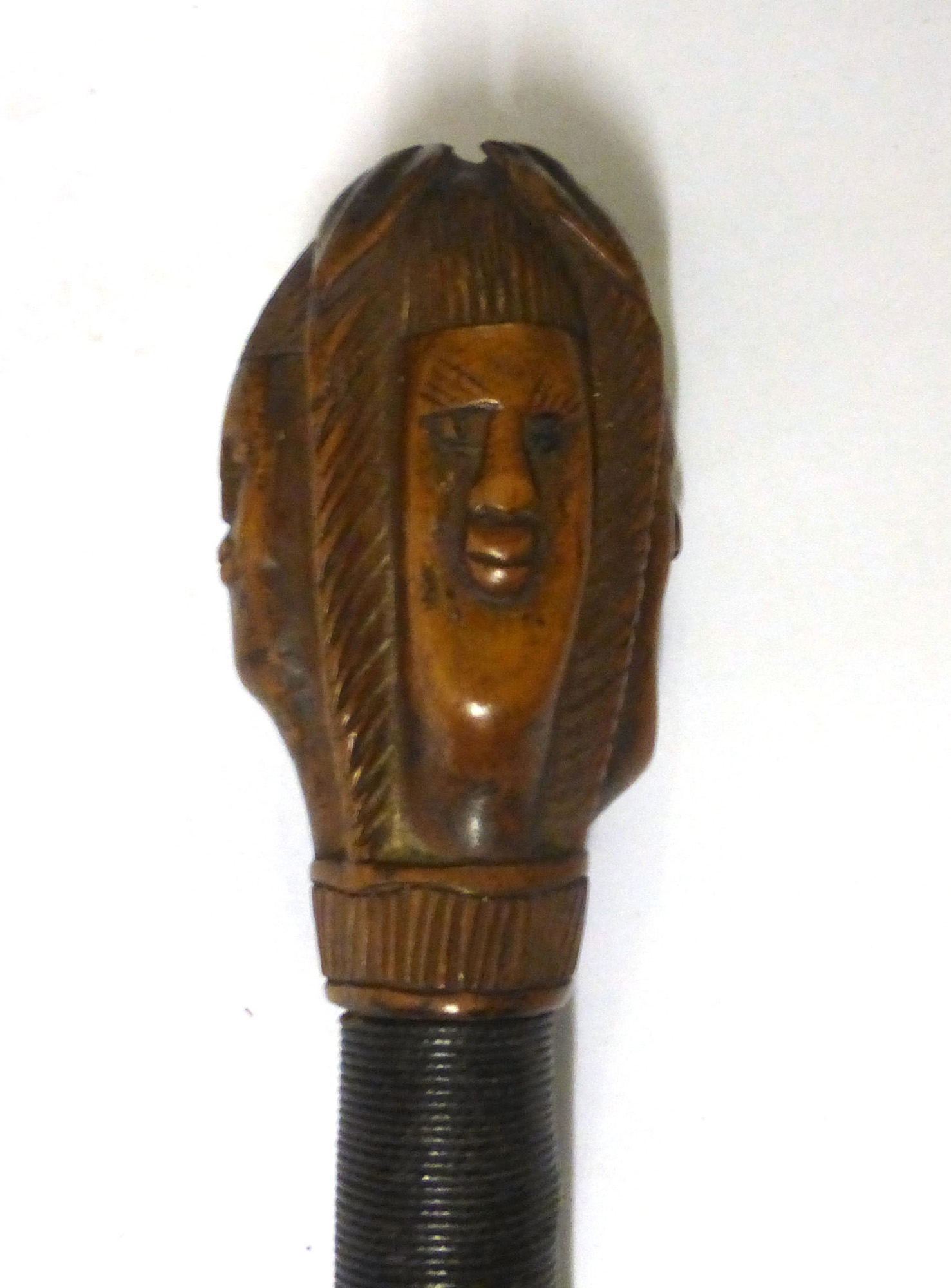 A 19th century West African ceremonial staff, converted to a riding crop