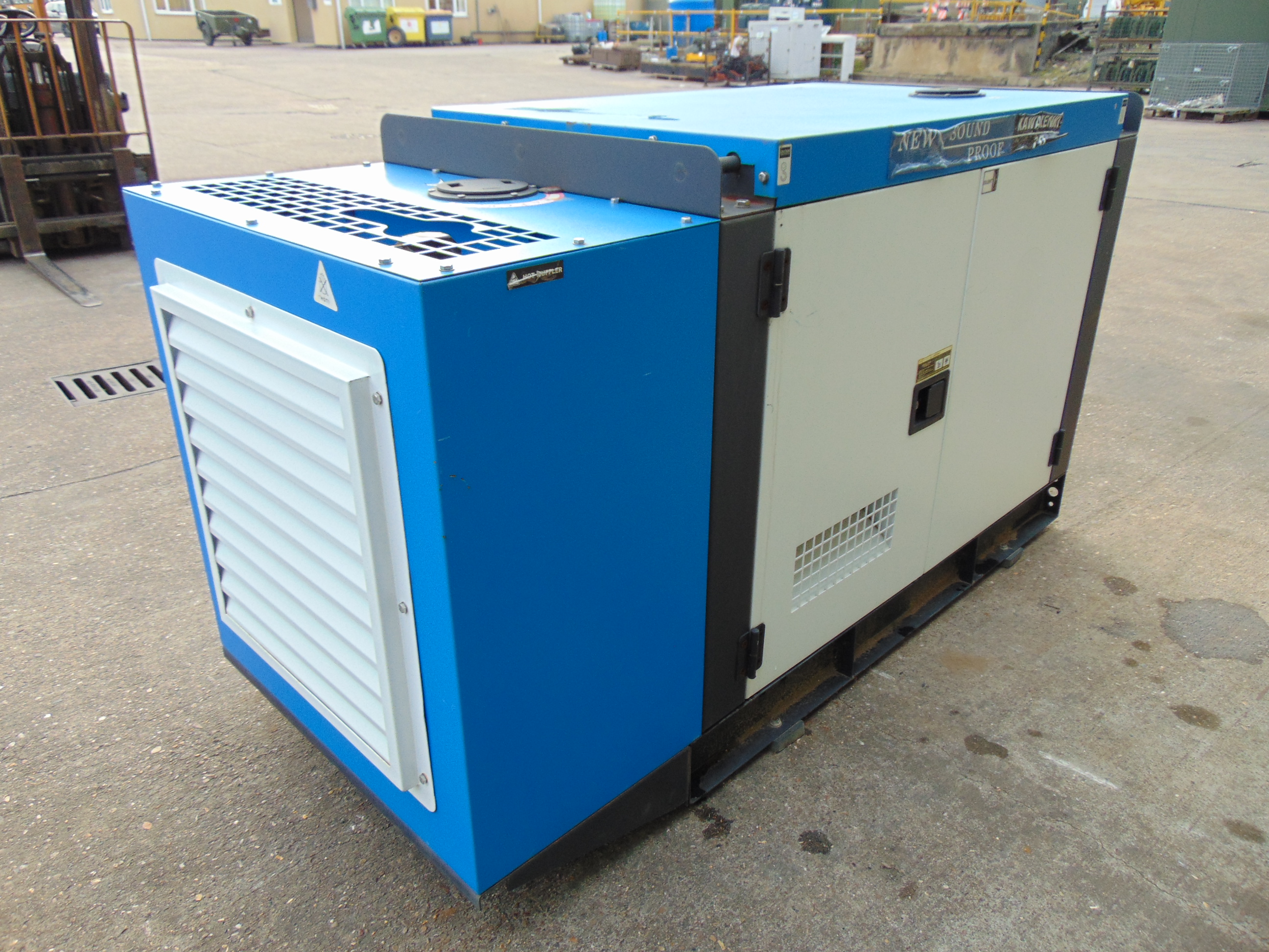 You are bidding on an UNISSUED 70 KVA 3 Phase Silent Diesel Generator ...