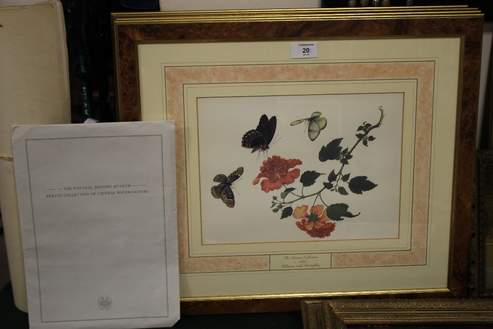 A SET OF FOUR COLOURED PRINTS FROM THE BRIAN REEVES COLLECTION OF ...