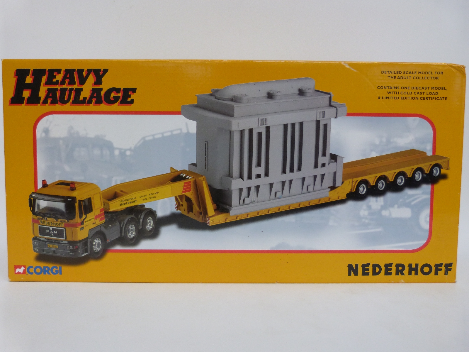 Corgi Heavy Haulage diecast model 1:50 scale Nederhoff & MAN 6x4 Low ...